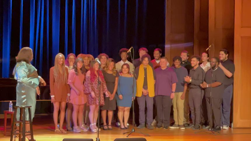 Music and Theatre Students Share the Stage with Tony Winner Alex Newell ...